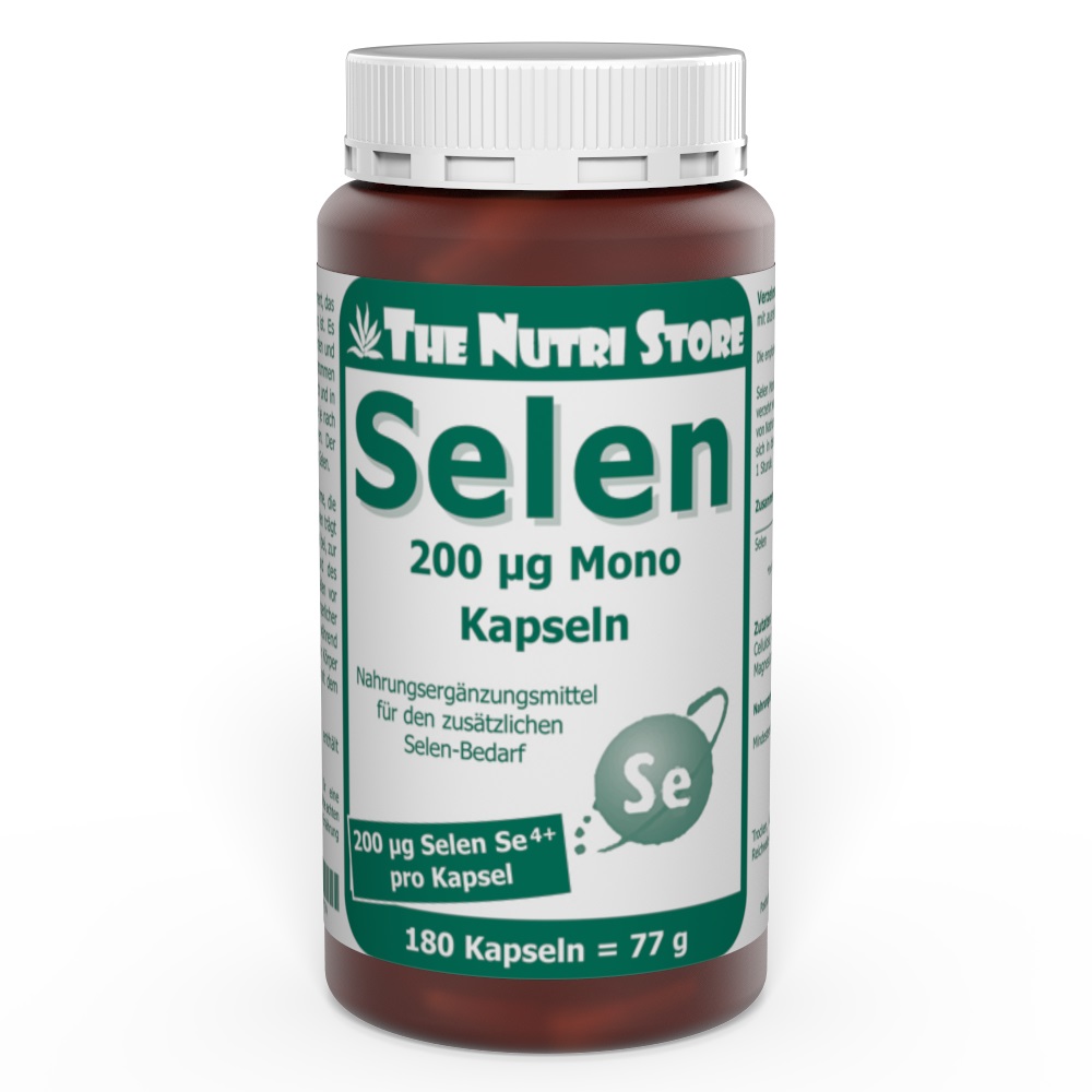 Selen 200 µg Mono Kapseln 180 Stk. | The Nutri Store