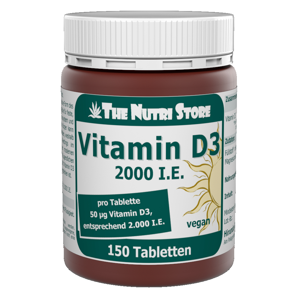 Vitamin D3 2000 I.E. 50 µg Tabletten 150 Stk. | The Nutri Store
